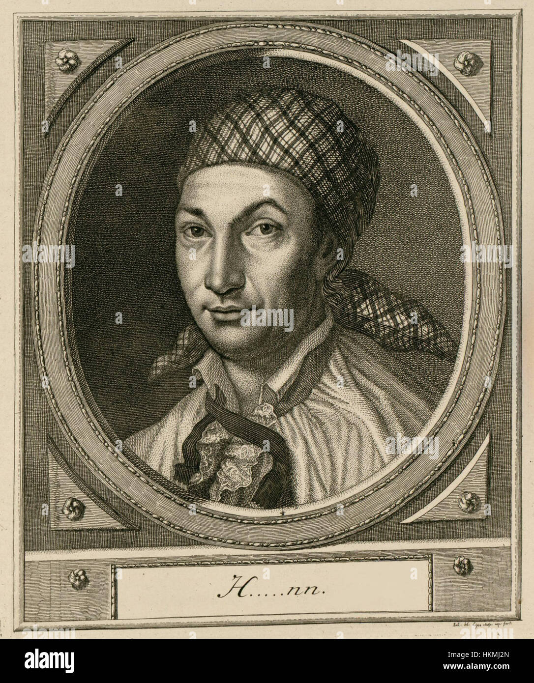 This portrait depicts Johann Georg Hamann, a prominent 18th-century ...