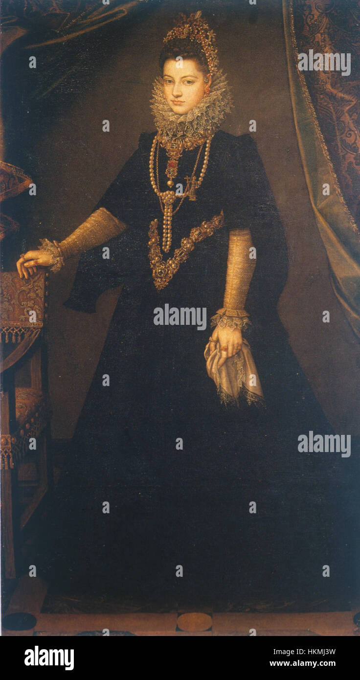 This 1599 portrait painting of Infanta Isabella Clara Eugenia, a ...