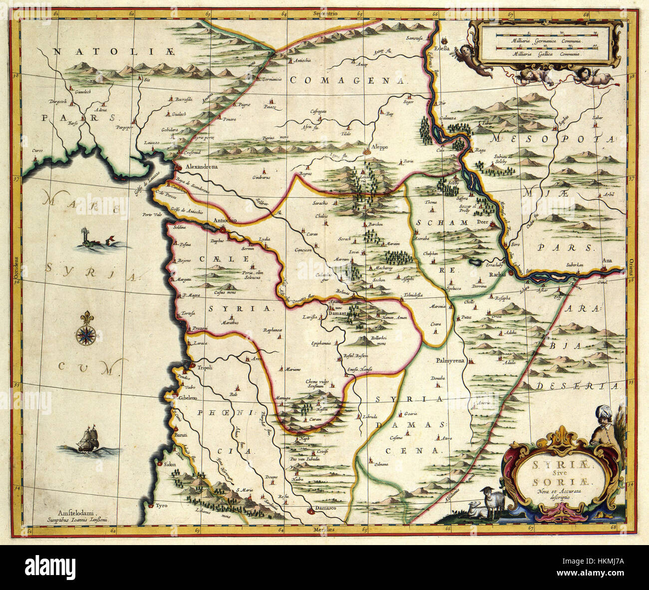 Syria political map boundaries hi-res stock photography and images - Alamy