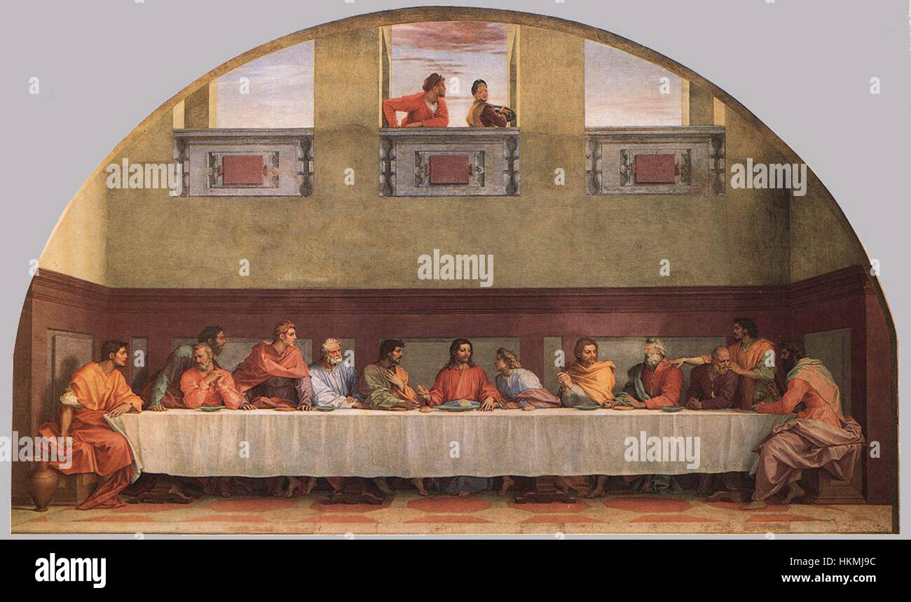 Andrea del Sartoâ€™s 'Last Supper,' located in the San Salvi monastery ...