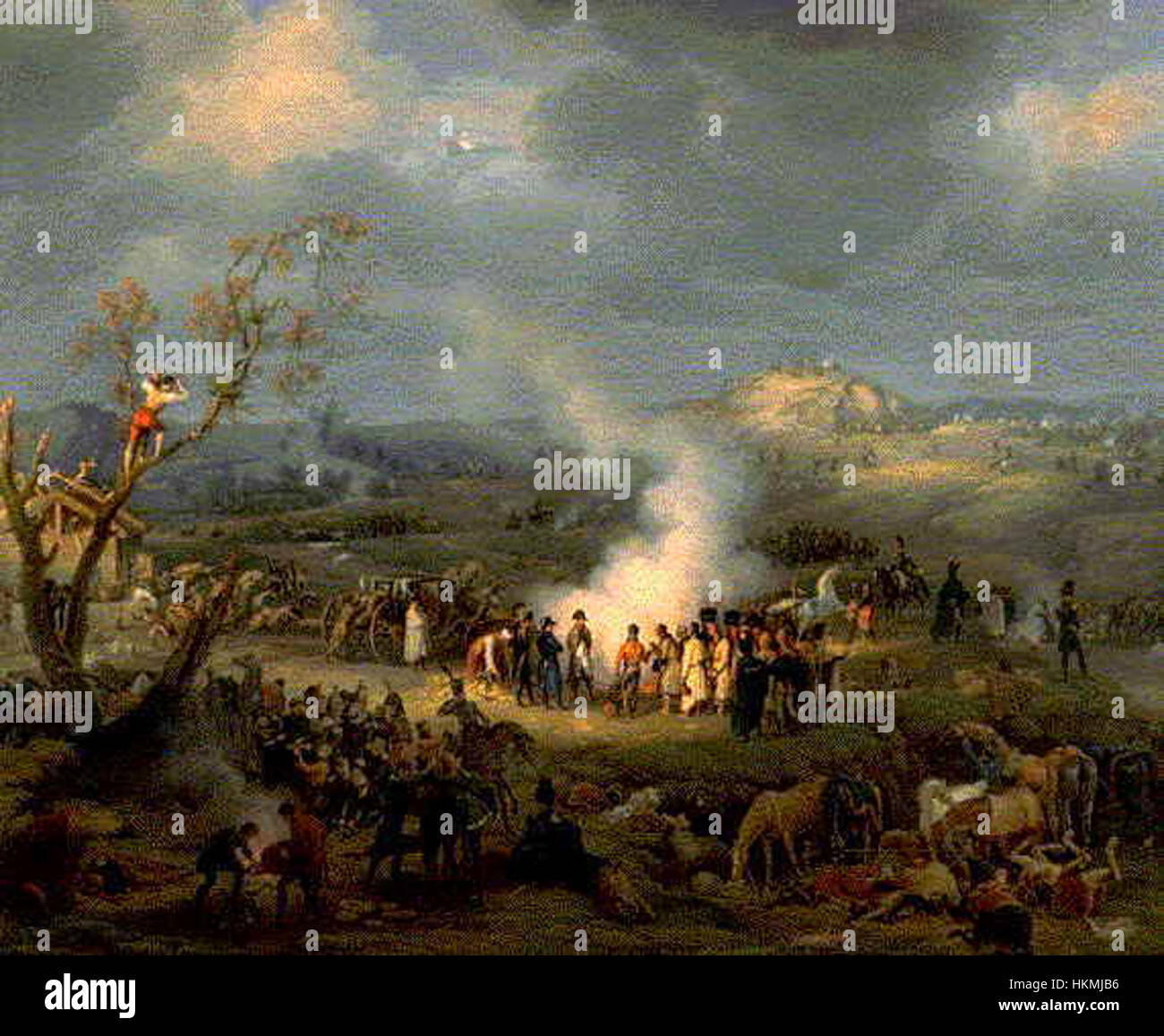 This painting, attributed to the artist Lejeune, commemorates the ...