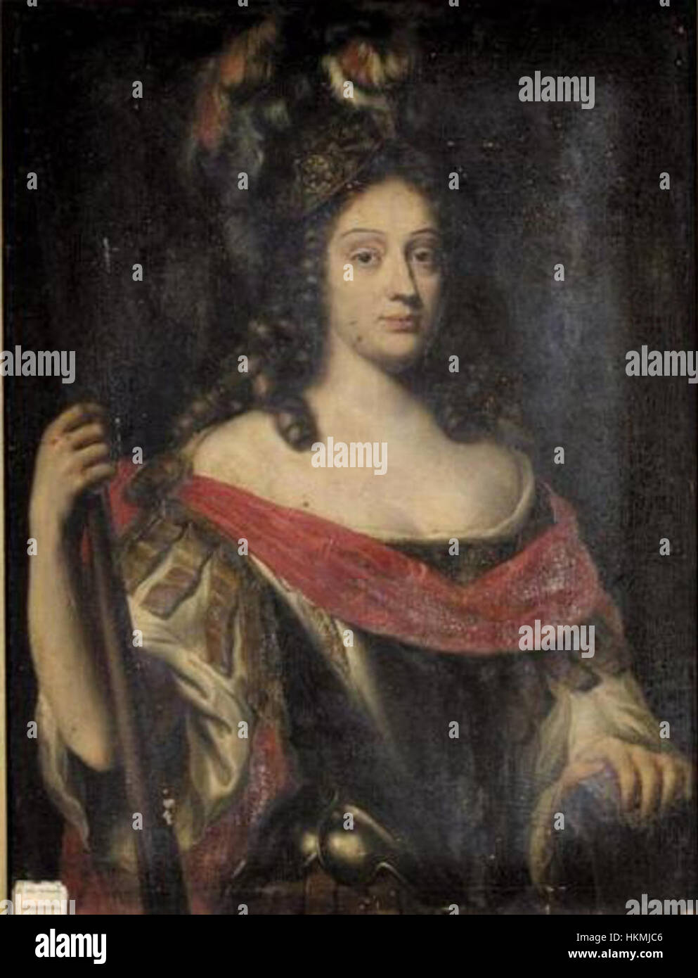 This portrait by Johann Hulsmann depicts Liselotte of the Palatinate ...