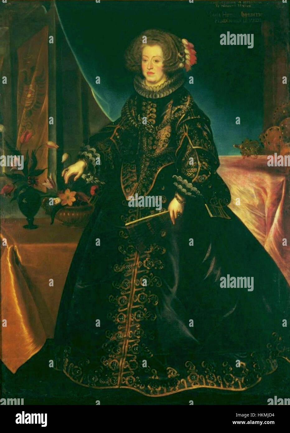 This portrait of Maria Anna of Spain by artist Luycx presents the ...
