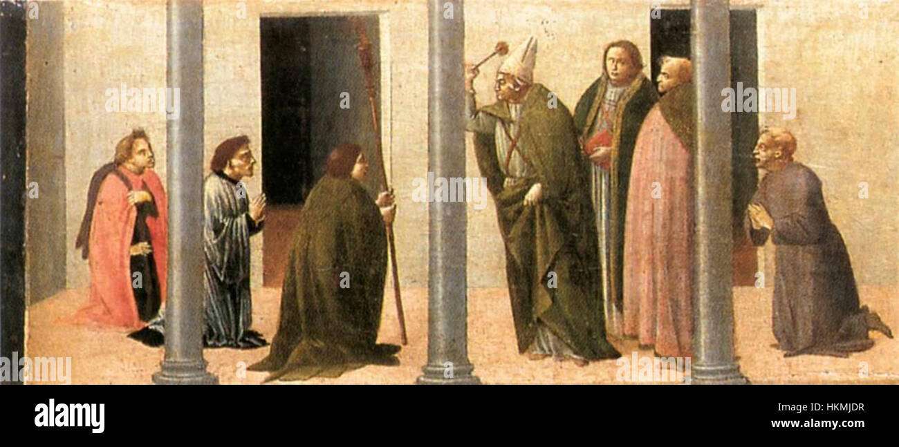 The 'Predella - Consecration of the Church of the Innocents' by ...