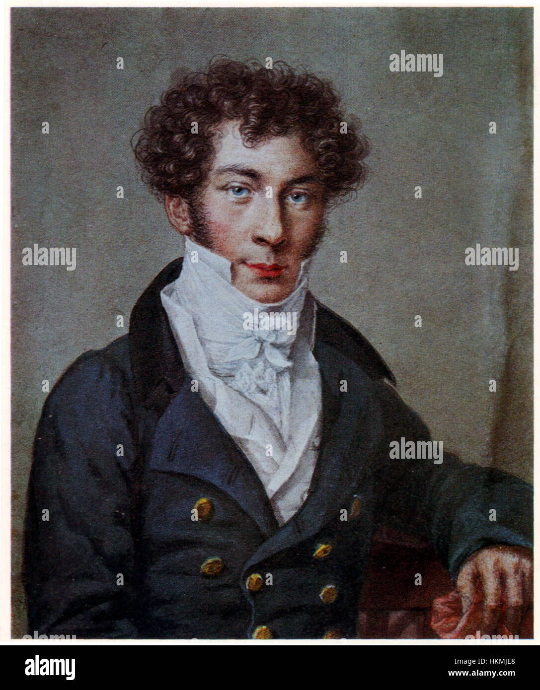 This portrait of the Russian poet Batushkov by artist Utkin captures ...