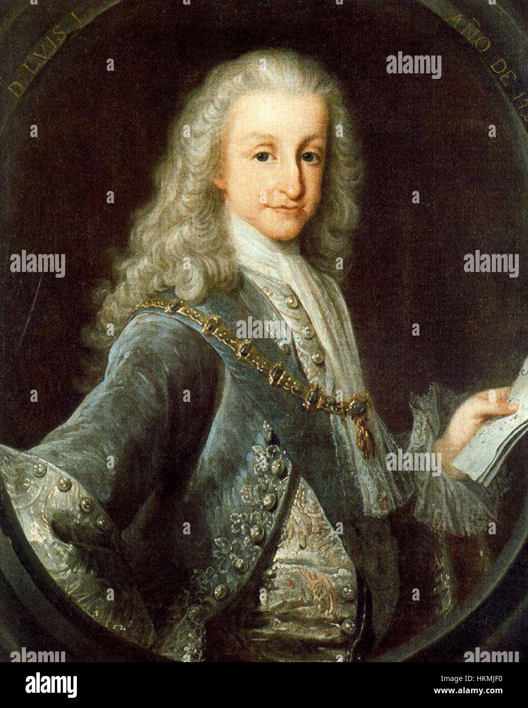 Luis I of Spain in 1724 by Melendez Stock Photo - Alamy