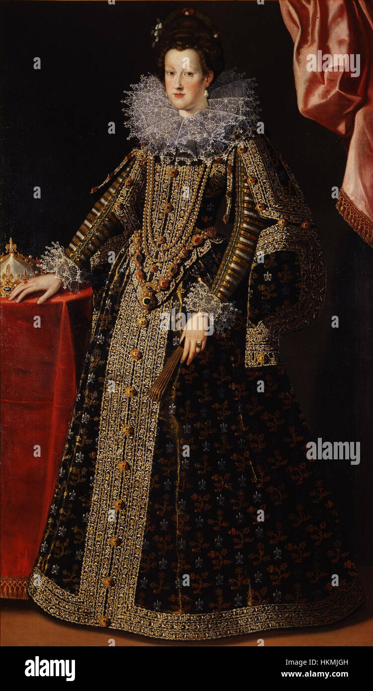 This portrait of Maria de' Medici, Queen of France, from circa 1600 ...