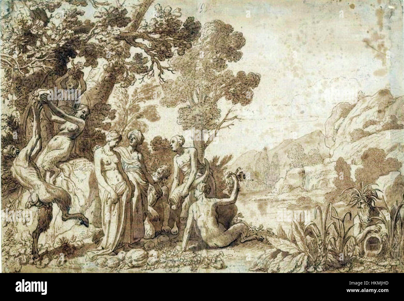 This painting by Moeyaert depicts the mythological scene of Bacchus and ...