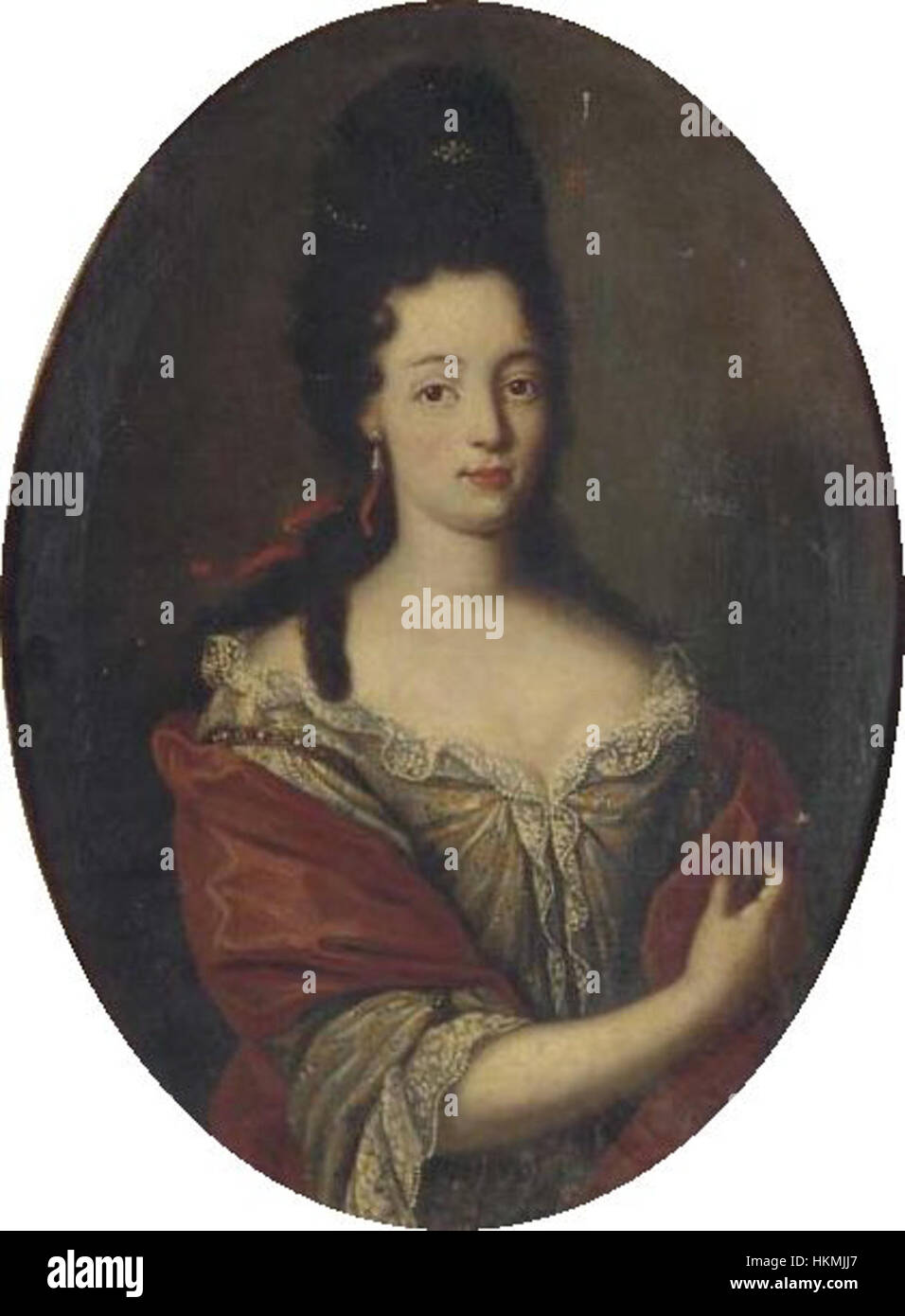 This portrait of Maria Angela Caterina d'Este, Princess of Carignan ...