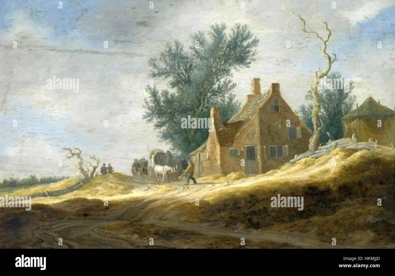 A landscape painting titled 'Neyn Landscape,' depicting a serene view ...