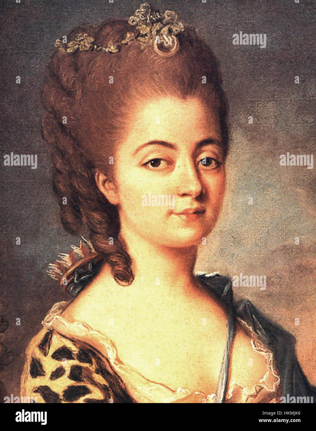 A historical portrait of Marie Aurore de Saxe, a notable French ...