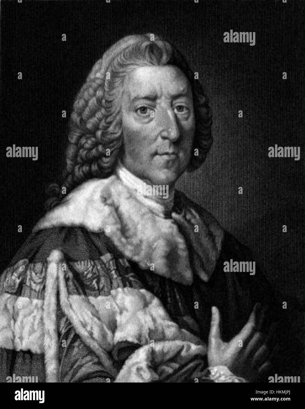 A portrait painting of a man named Pitt, showing a figure in classical ...