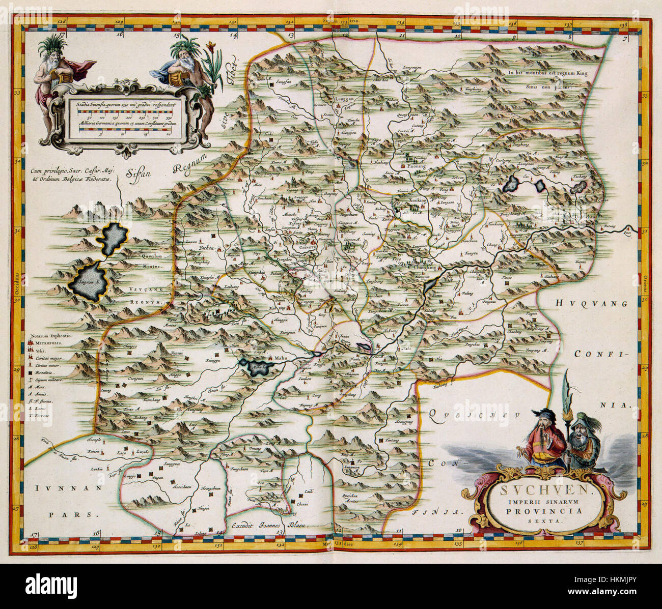 This historical map by Atlas Van der Hagen is an artistic ...