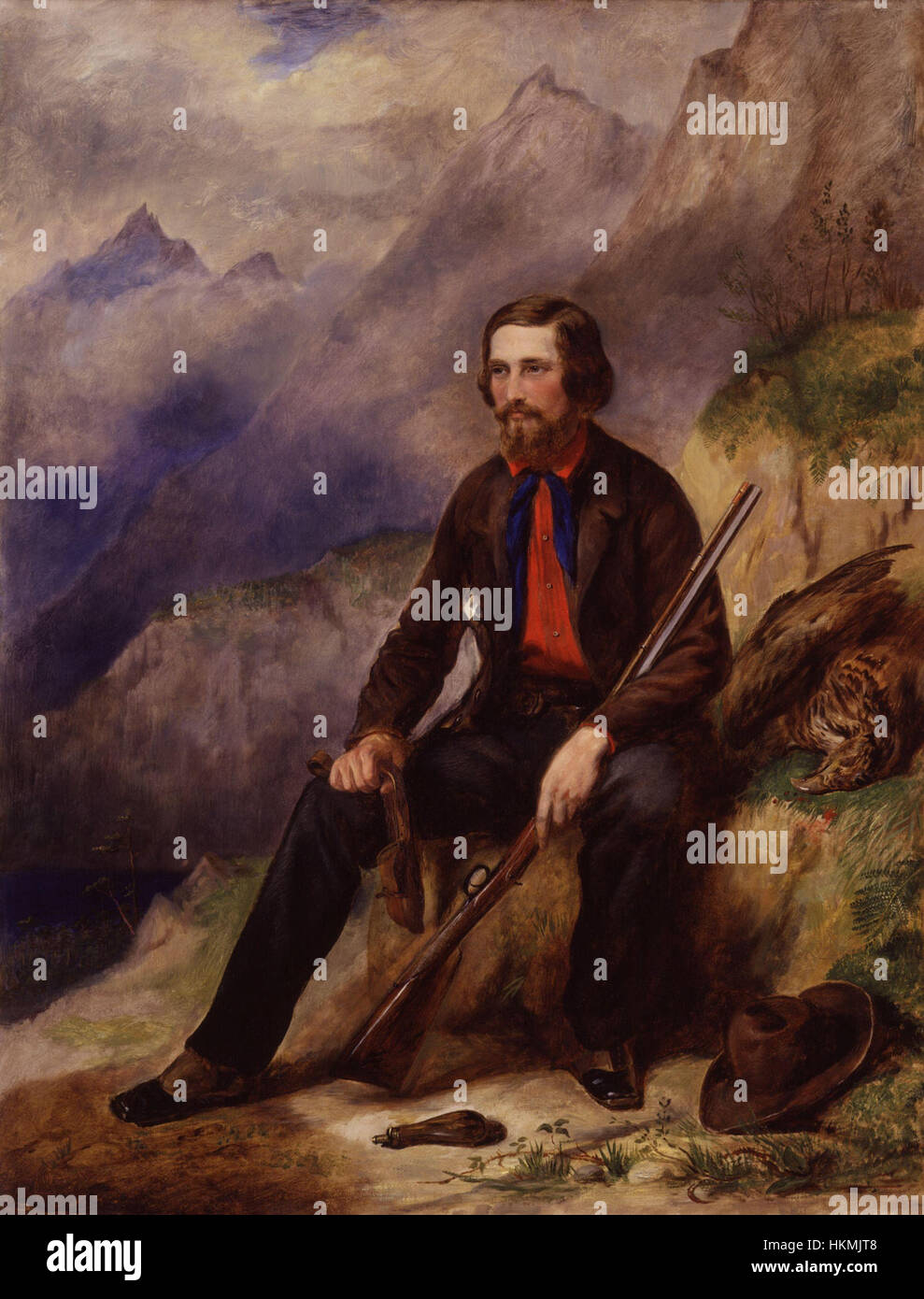 This portrait, painted by John Ballantyne, depicts his brother Robert ...