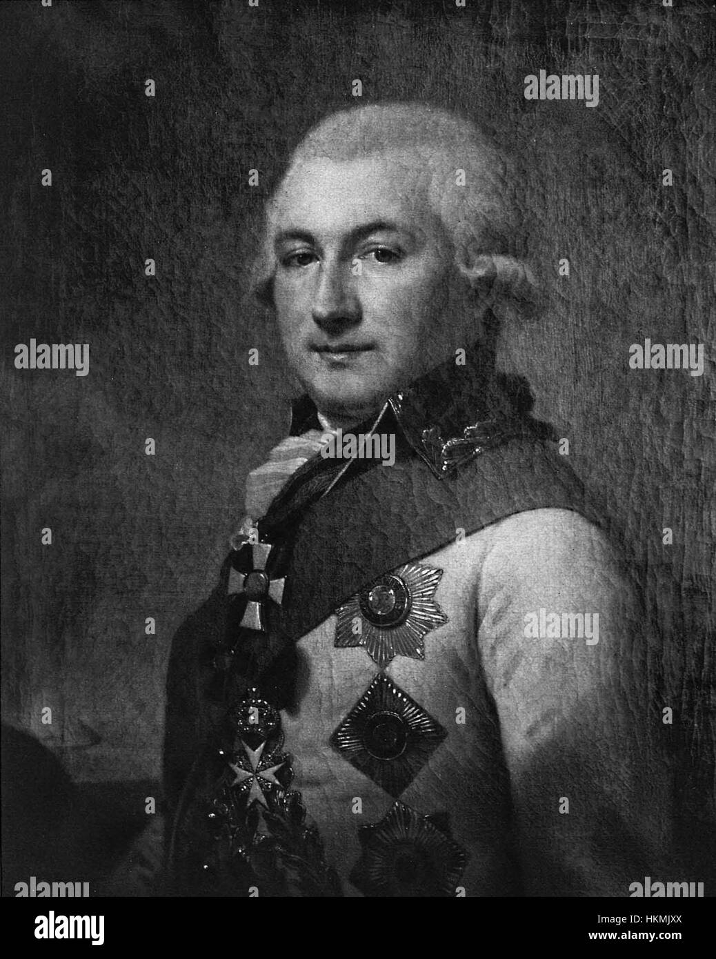 This portrait of Joseph Mikhailowitch de Ribas, a prominent historical ...