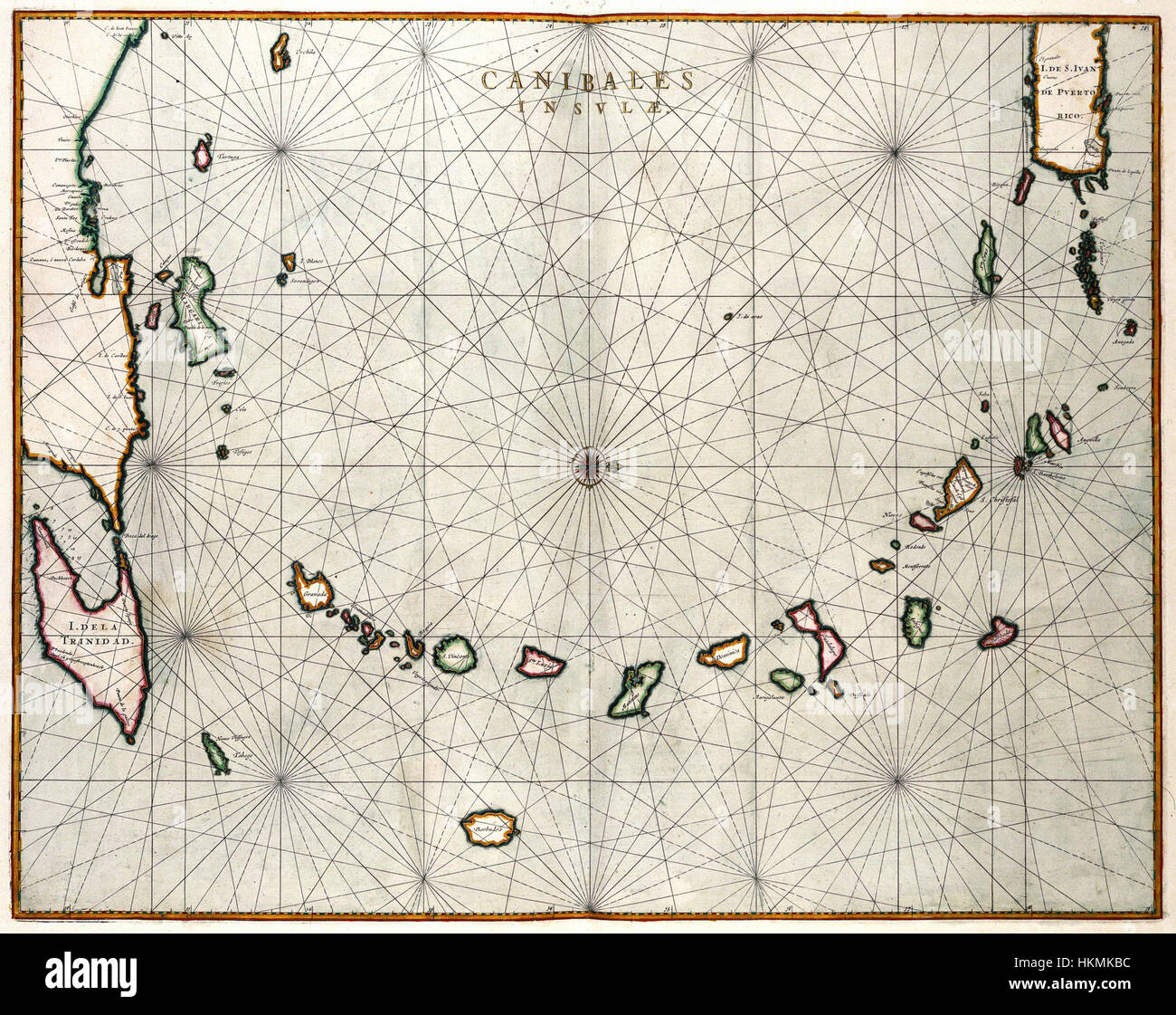A map illustration by Atlas Van der Hagen depicting the 'Cannibal ...