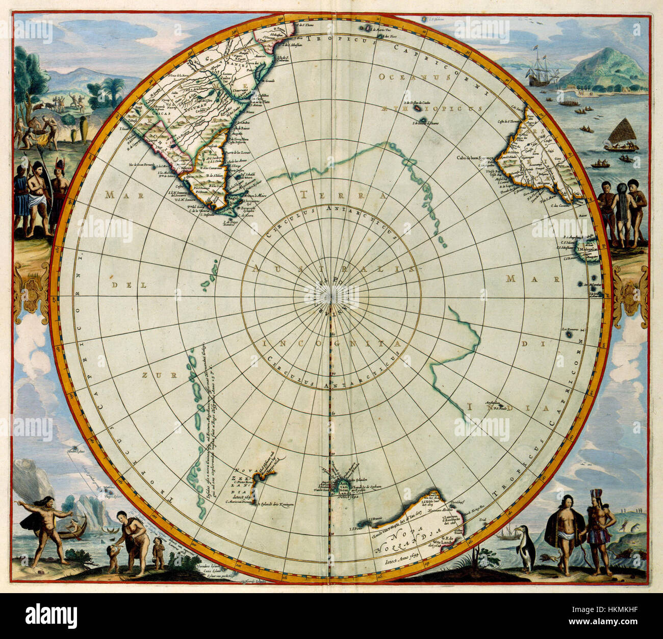 A detailed map titled '100-Kaart van de Zuidpool' from the Atlas Van ...