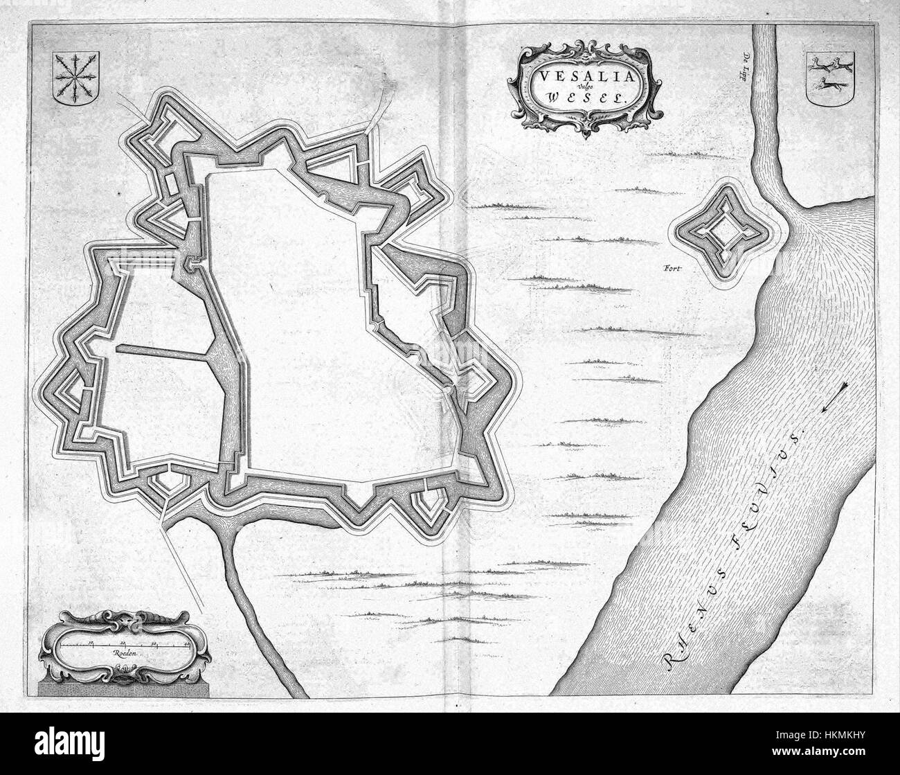 Map of wesel Black and White Stock Photos & Images - Alamy