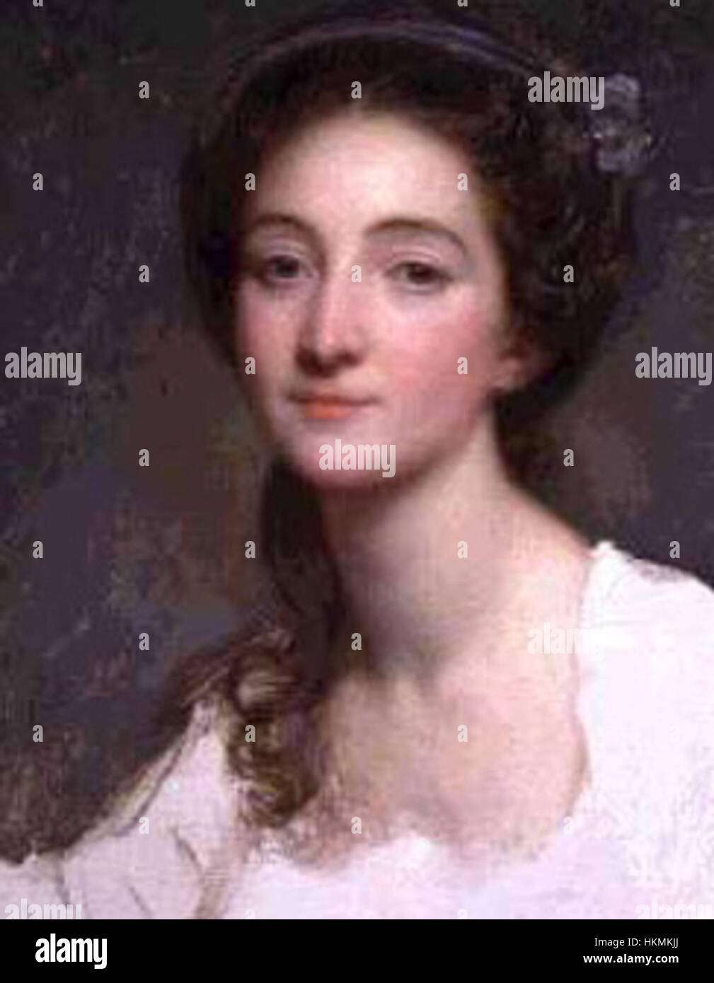 Jean-Baptiste Greuze’s portrait of Sophie Arnould, created around 1773 ...