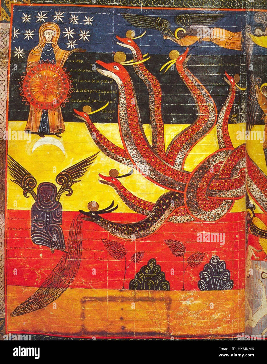 The manuscript page from the B Facundus codex, dating back to the ...