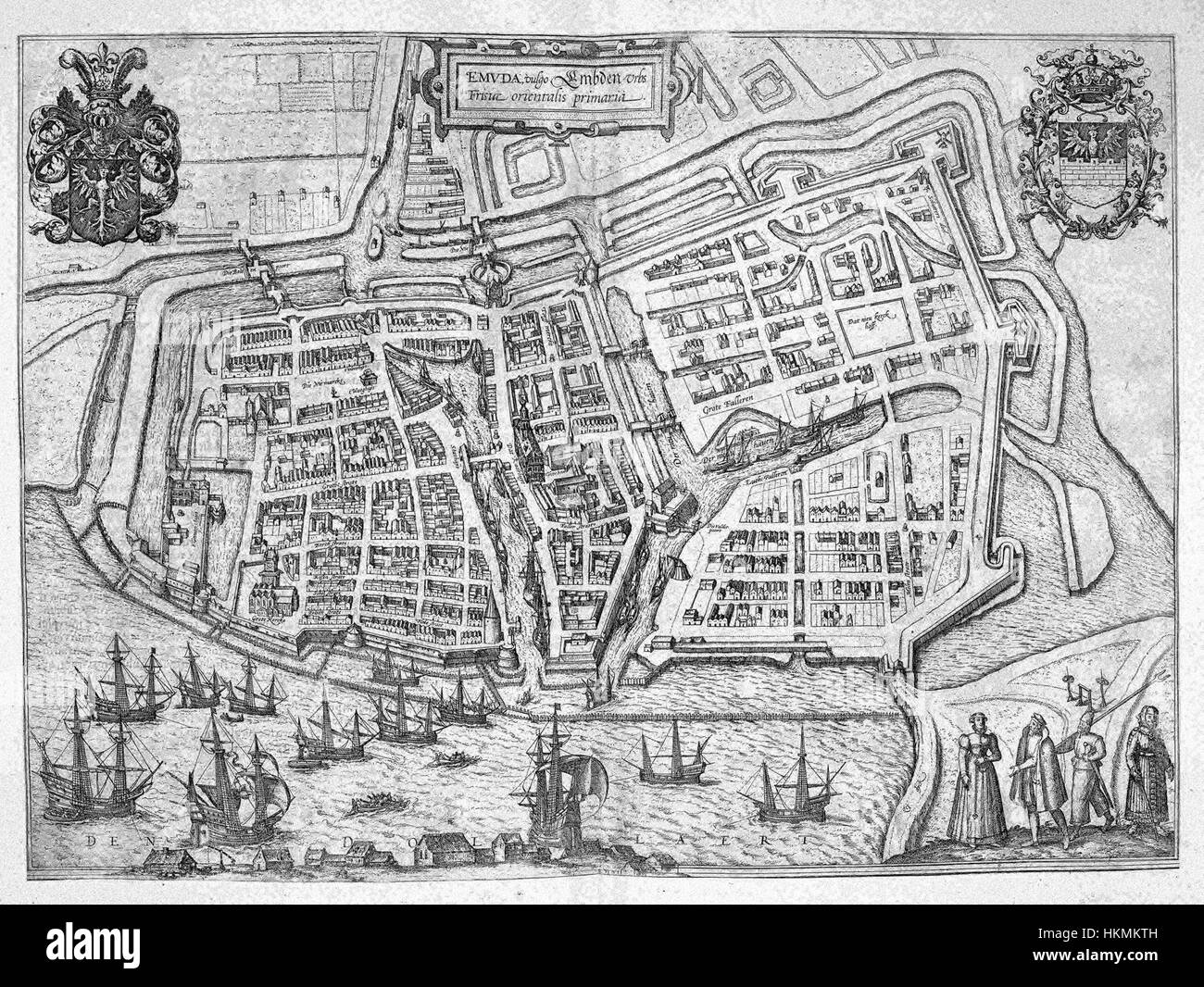 A map of Frisia from the Beudeker Atlas, detailing the eastern regions ...