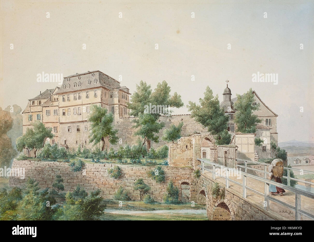 This 1855 painting by August Friedrich Wilhelm Nothnagel depicts ...