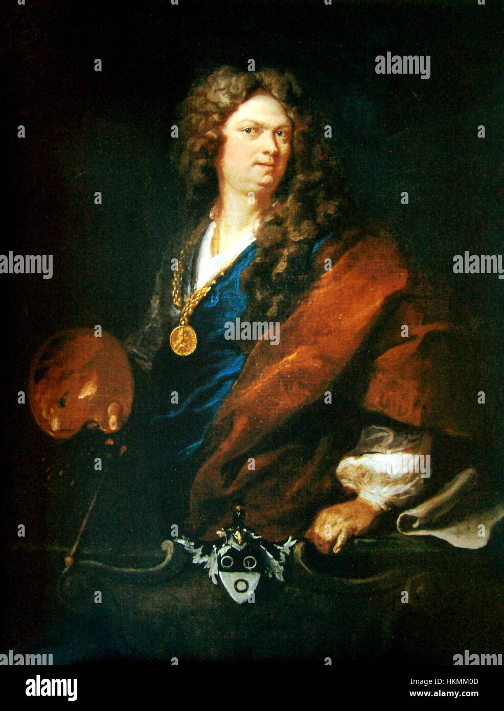 This 1710 self-portrait by Huber is an example of early 18th-century ...