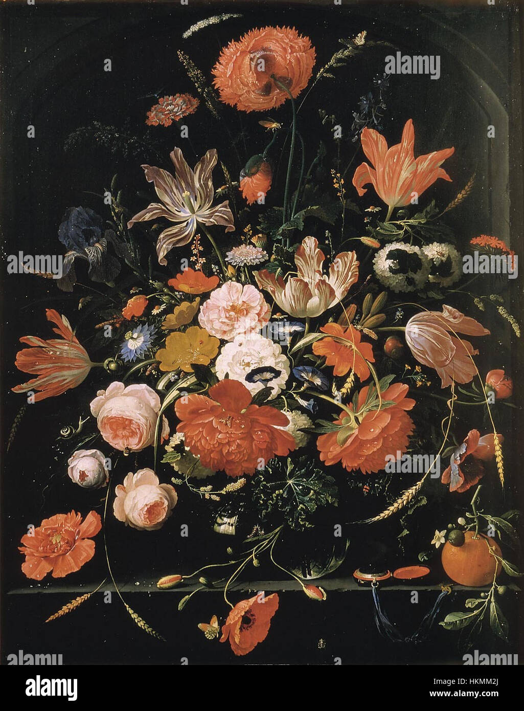 This work by Abraham Mignon showcases his renowned skill in capturing ...