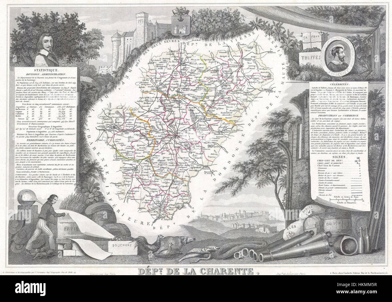 Map charente hi-res stock photography and images - Alamy