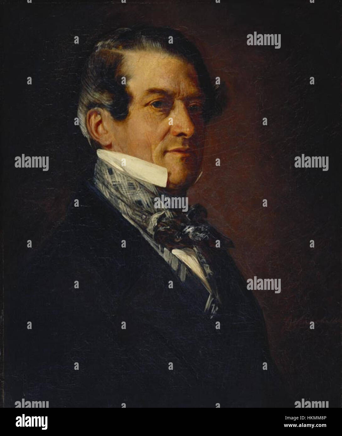 This portrait of Baron Stockmar exemplifies the formal style of 19th ...
