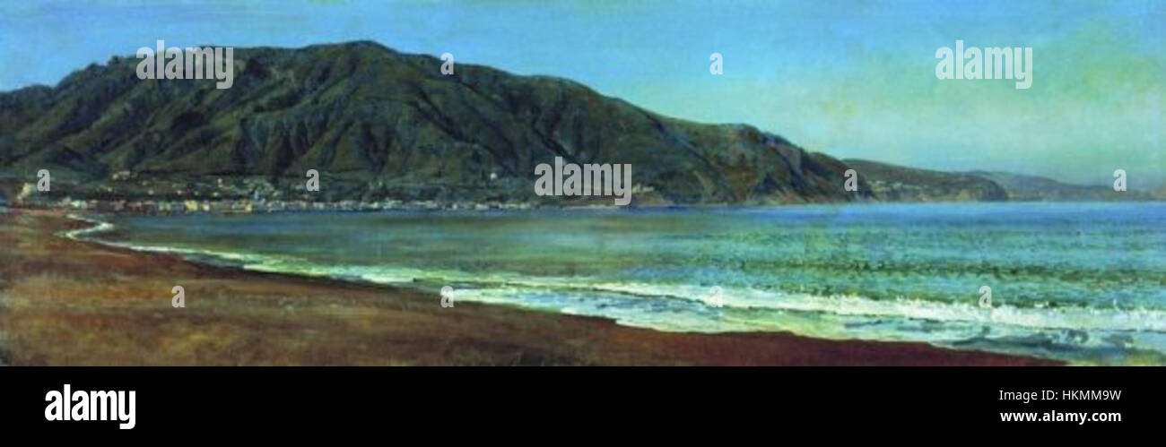 A painting by Alexandr Ivanov, showcasing the artist's distinct style ...