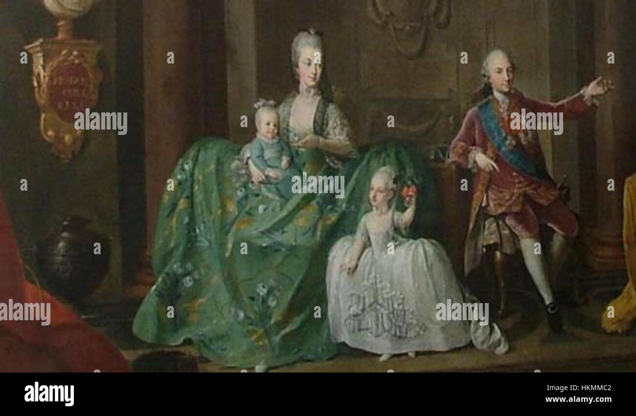 This portrait from 1773 depicts the Ducal Family of Parma, an important ...