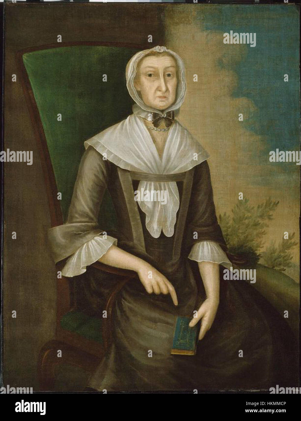 This portrait of Abigail Fowle, painted by Joseph Badger in the 1750s ...