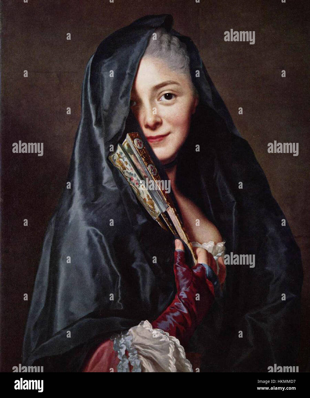 This portrait by Alexander Roslin, 'The Lady with a Fan,' captures the ...