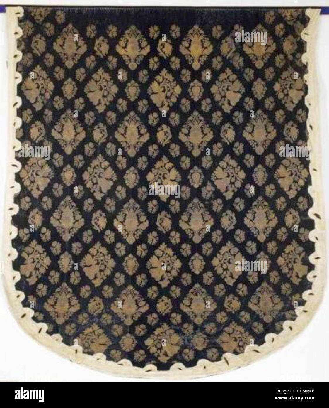 A historical piece showcasing the coronation mantle of Augustus III, a ...