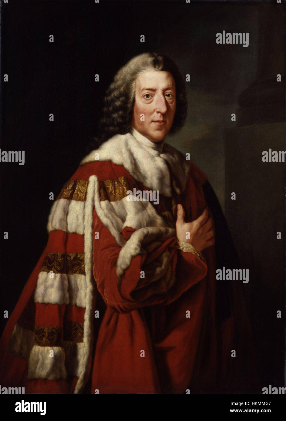 This portrait of William Pitt, 1st Earl of Chatham, painted by Richard ...