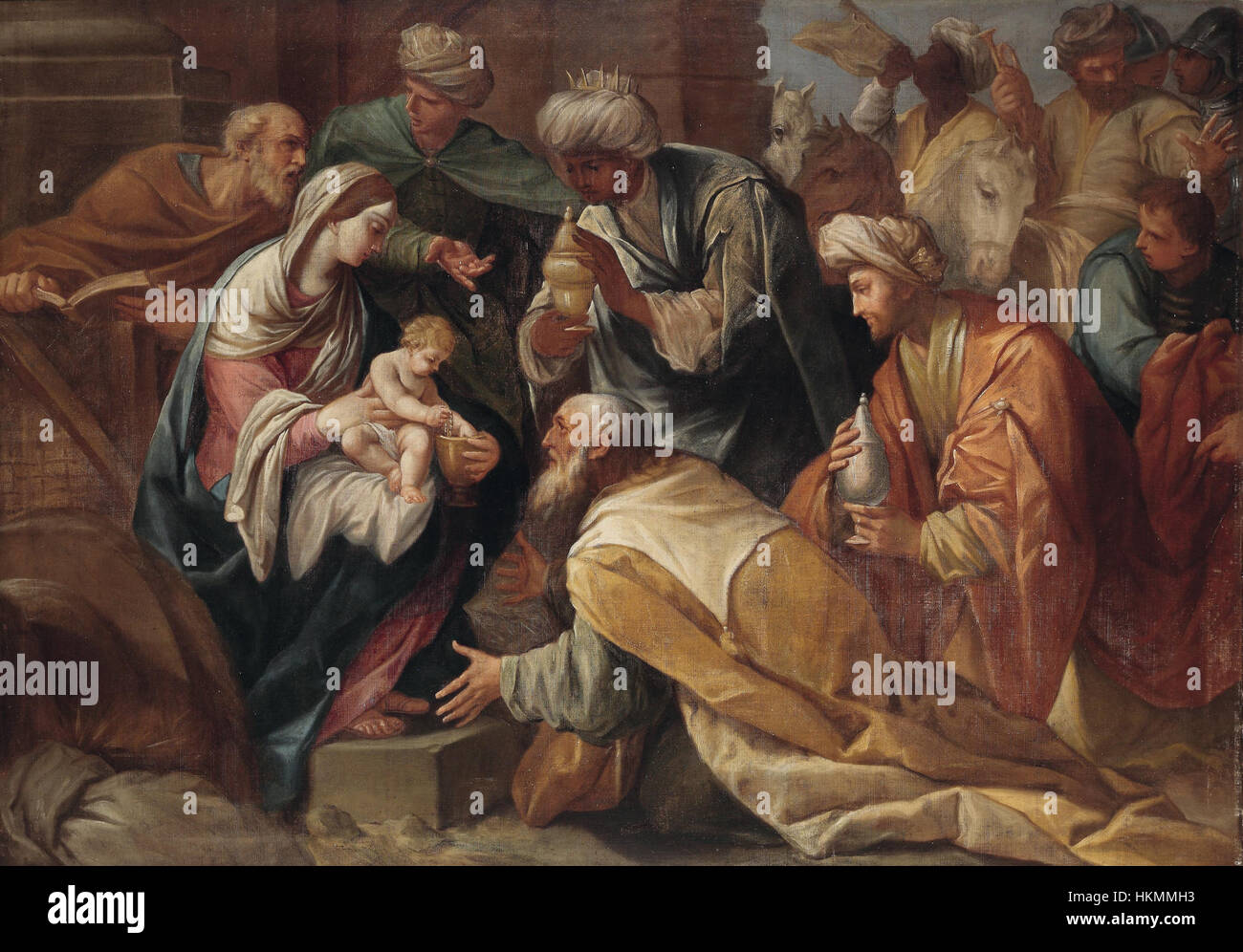 *Adoration of the Magi* is an early 18th-century painting from Bologna ...