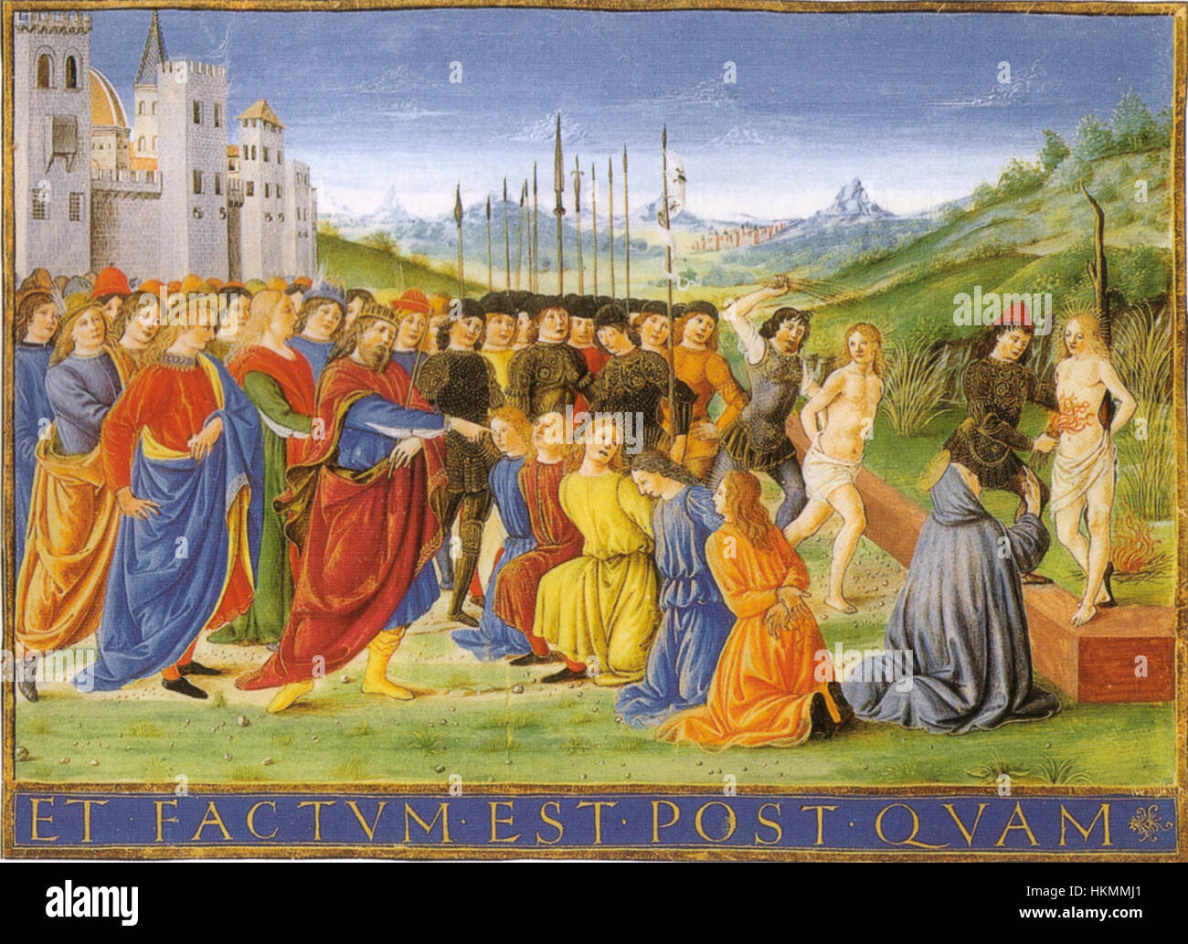 This manuscript illumination by Attavante, titled *Martyrdom of the ...