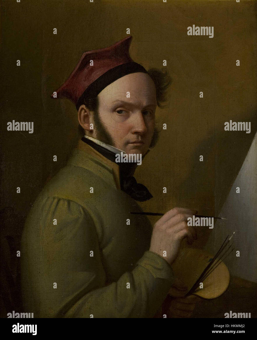 'Autoportret' by Jan Maszkowski is a self-portrait painting that ...