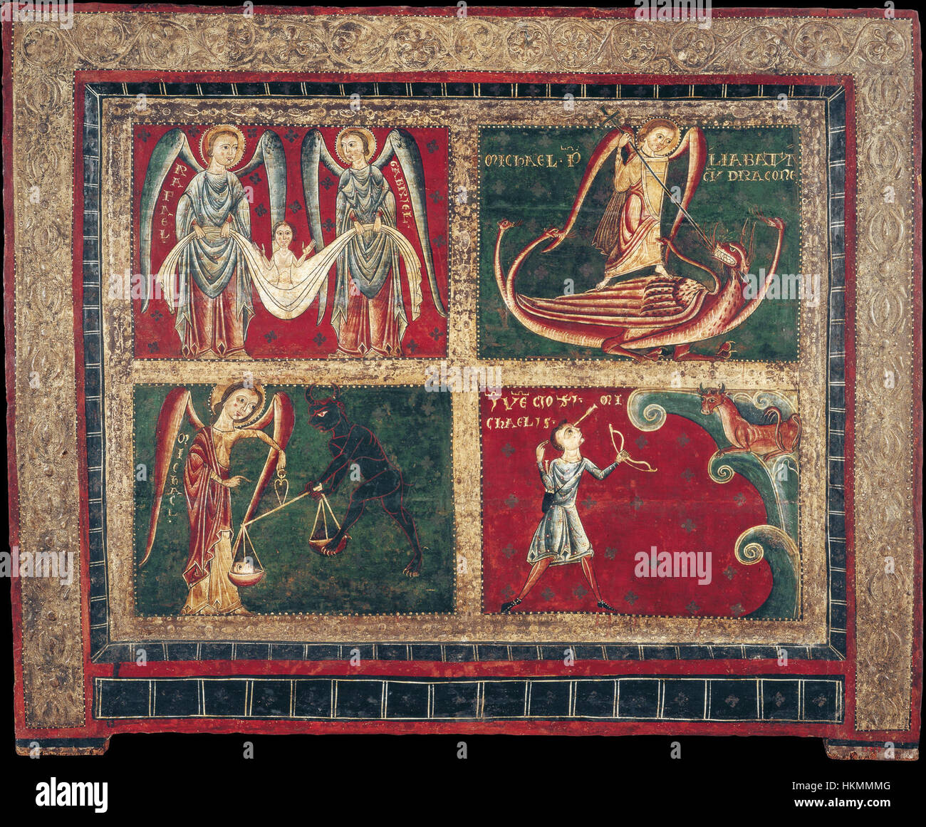 This altar frontal, depicting the Archangels, is an example of ...