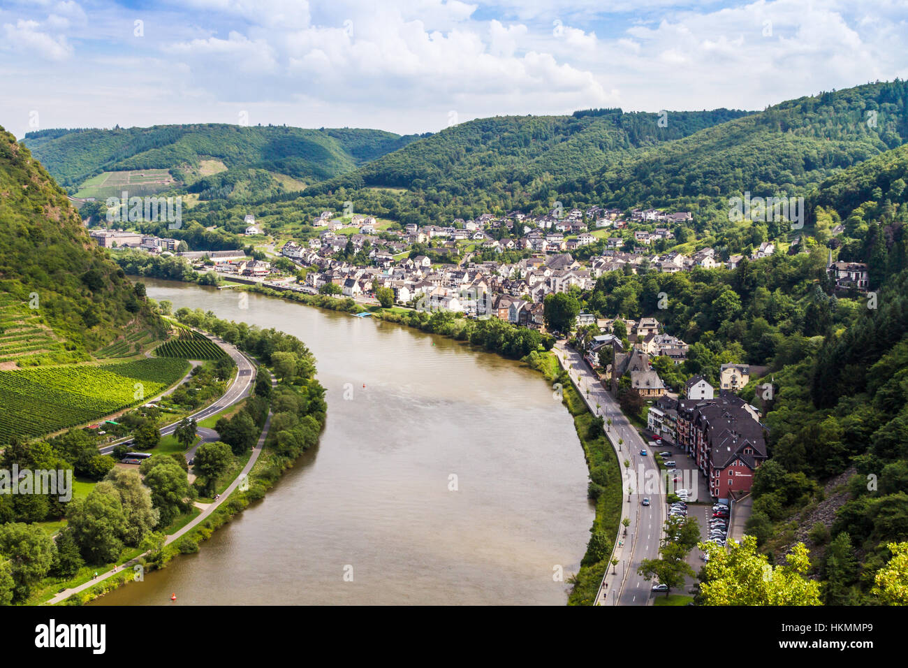 The view of the Mosel Valley in Germany Stock Photo - Alamy