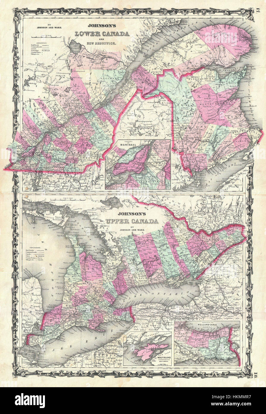 Map of quebec hi-res stock photography and images - Alamy