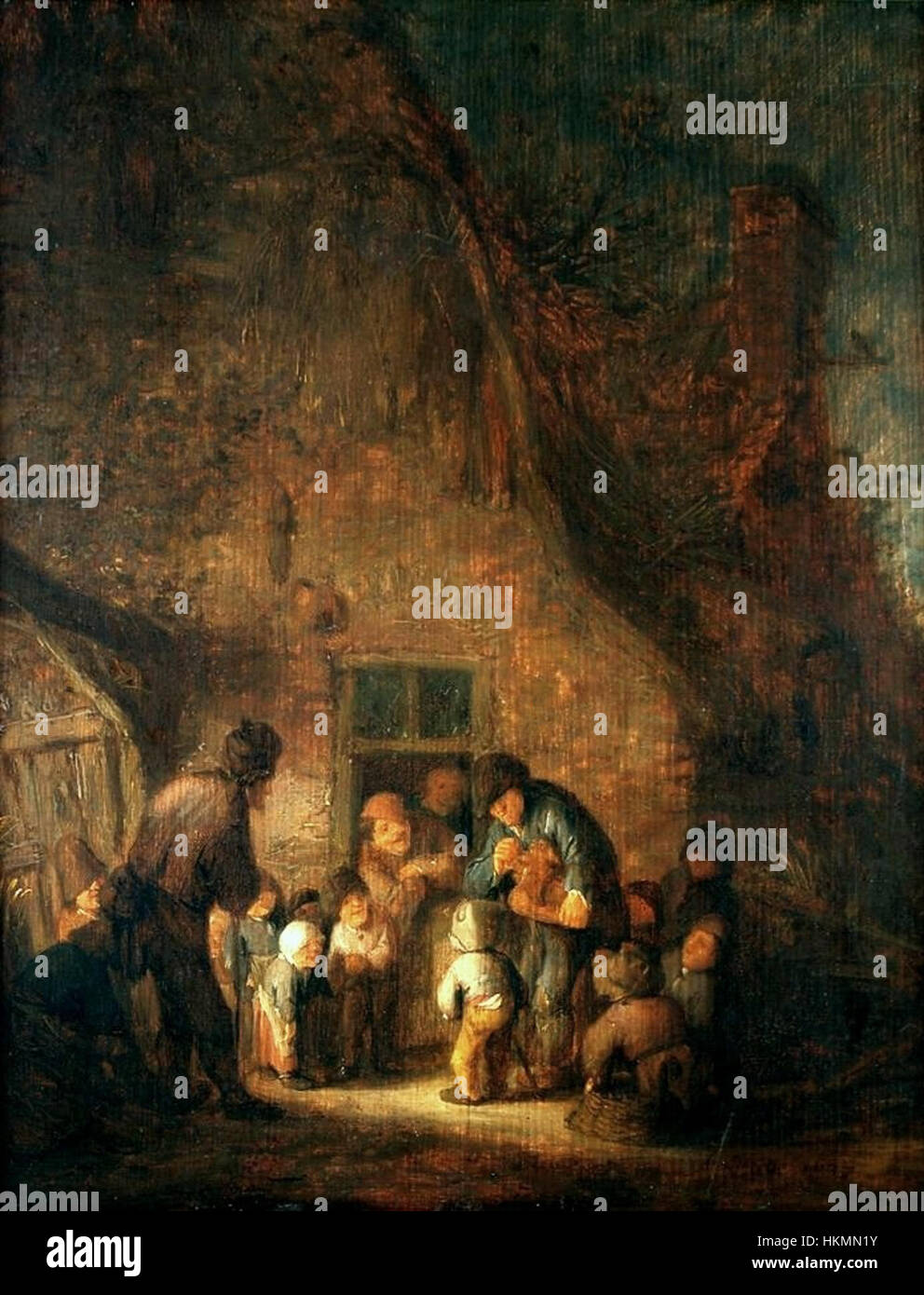 'Lyrist' by Isaac Ostade depicts a musician playing a string instrument ...