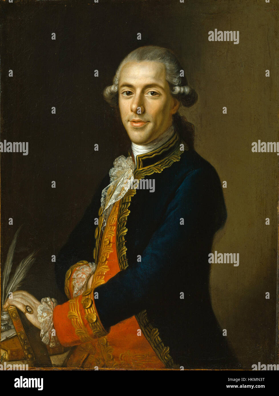 This painting, created by Tomas de Iriarte and Joaquin Inza, showcases ...