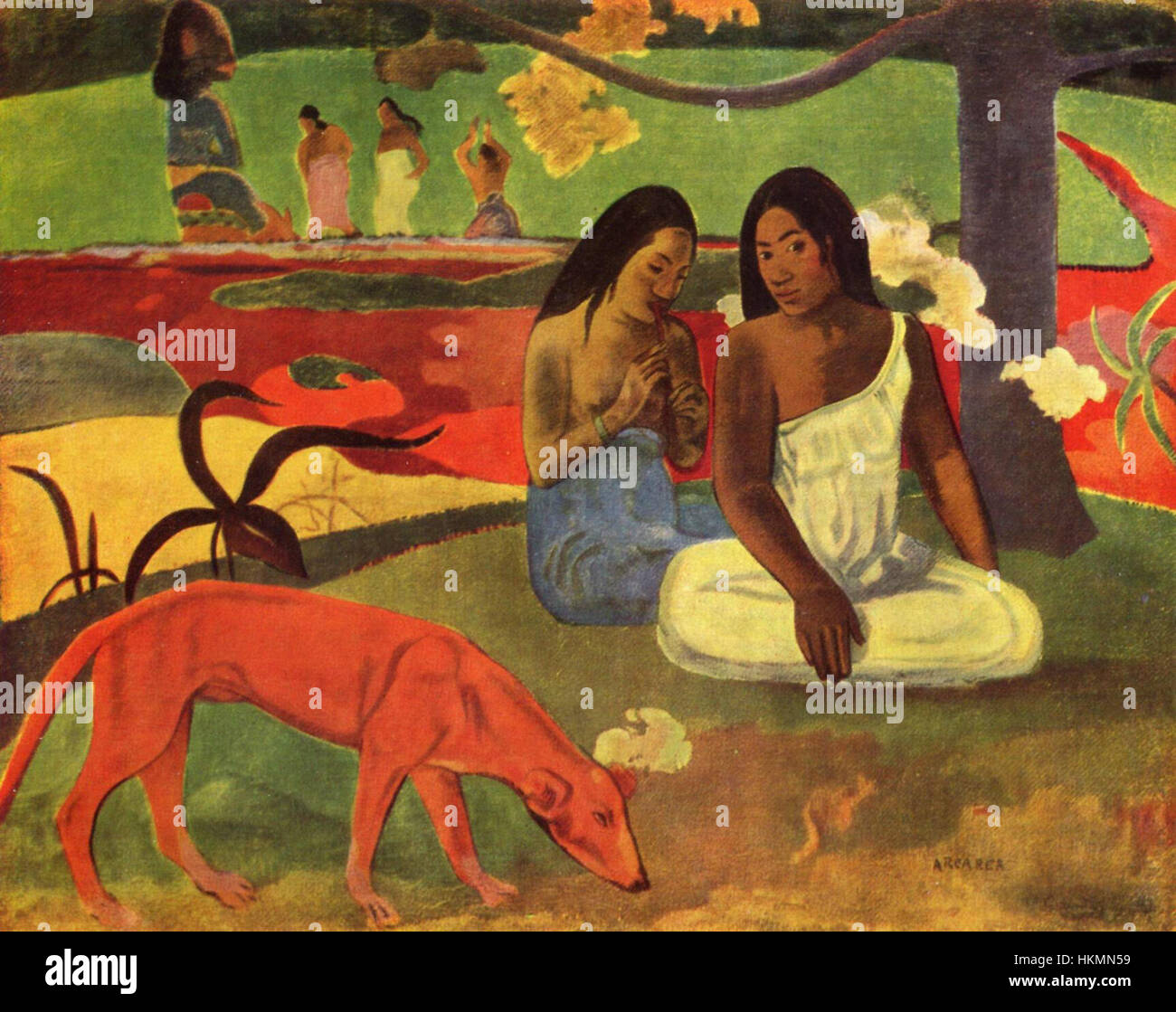 'Arearea' by Paul Gauguin is an oil painting from 1892 that reflects ...