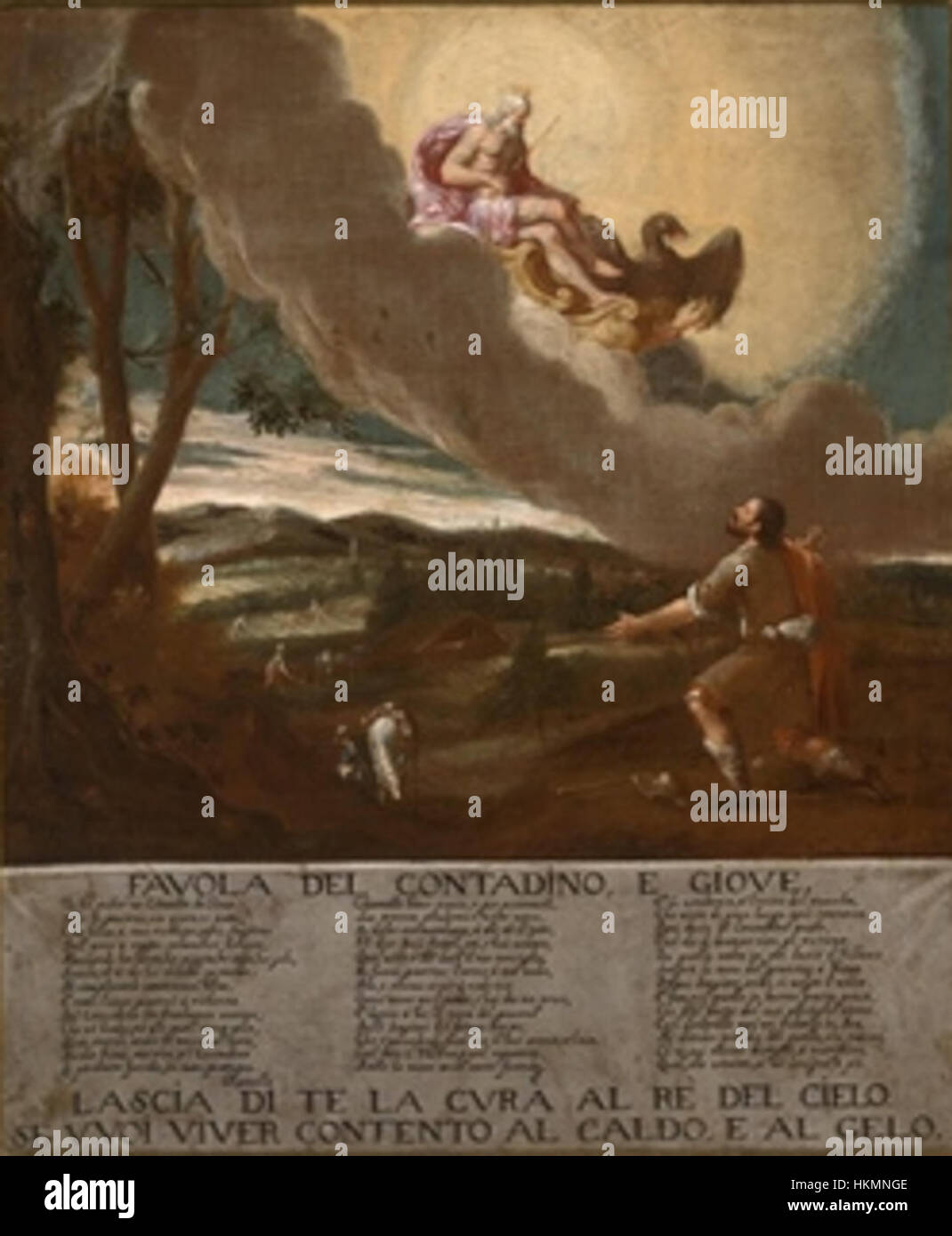 This 1700 painting, 'Basen o kmetu in Jupitru,' depicts a mythological ...