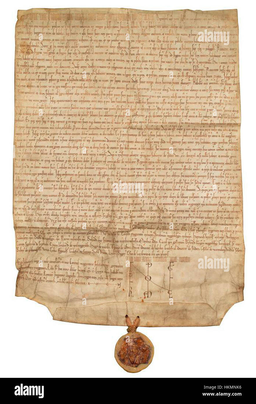 A historical document from the medieval period, this privilege of ...