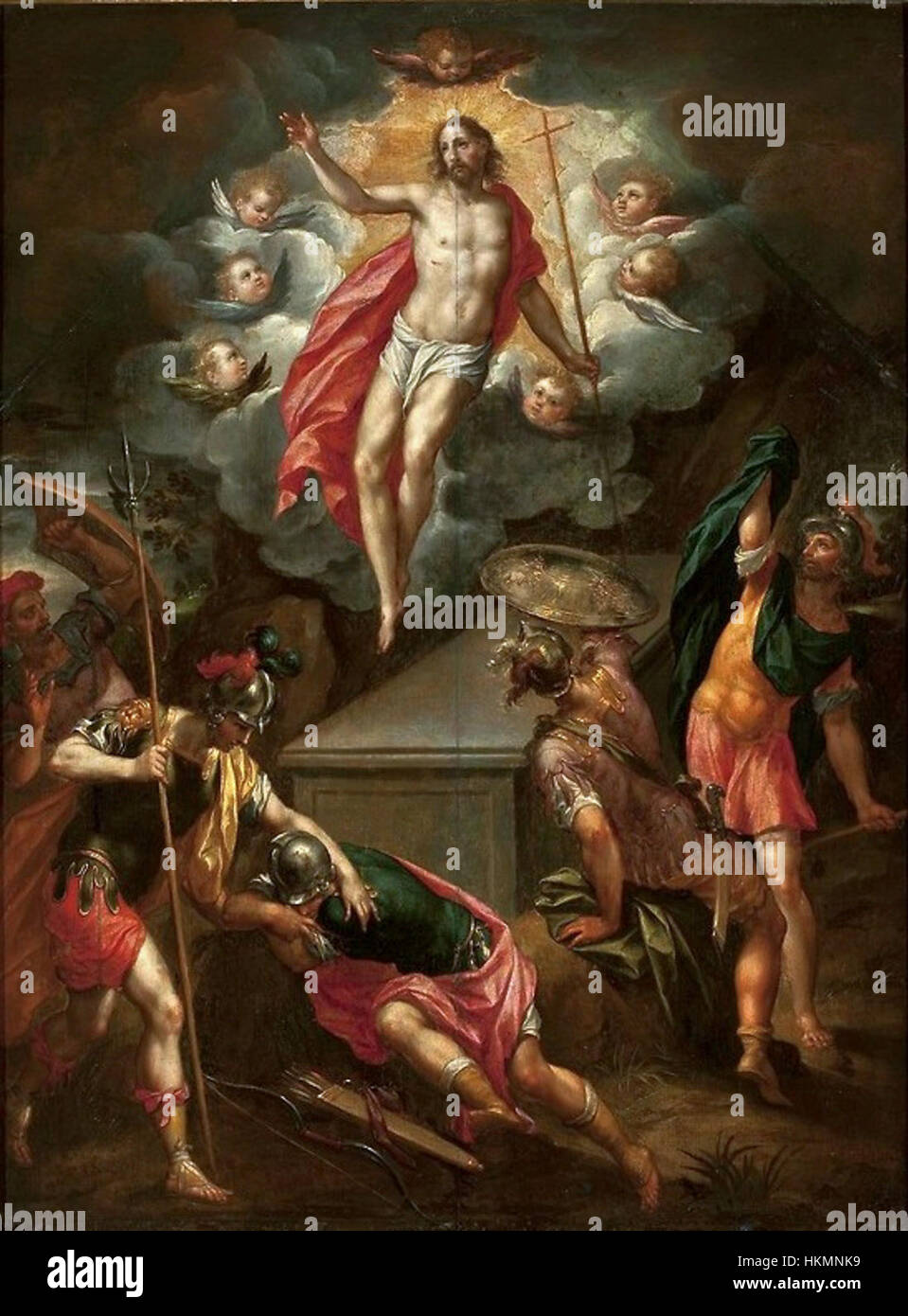 The painting 'Resurrection of Christ' by Hans Rottenhammer depicts the ...