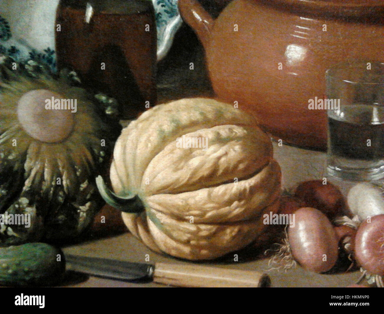 'Still Life with a Copper Jug' by Magini is a detailed painting ...