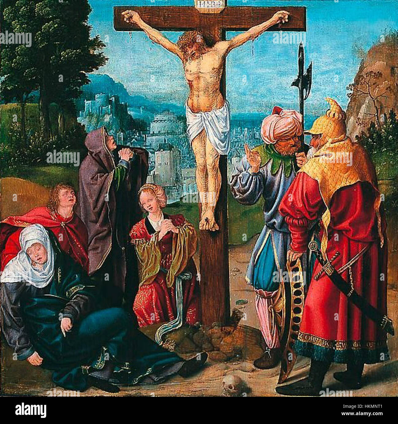 The 'Cleve Crucifixion' is a religious painting depicting the ...